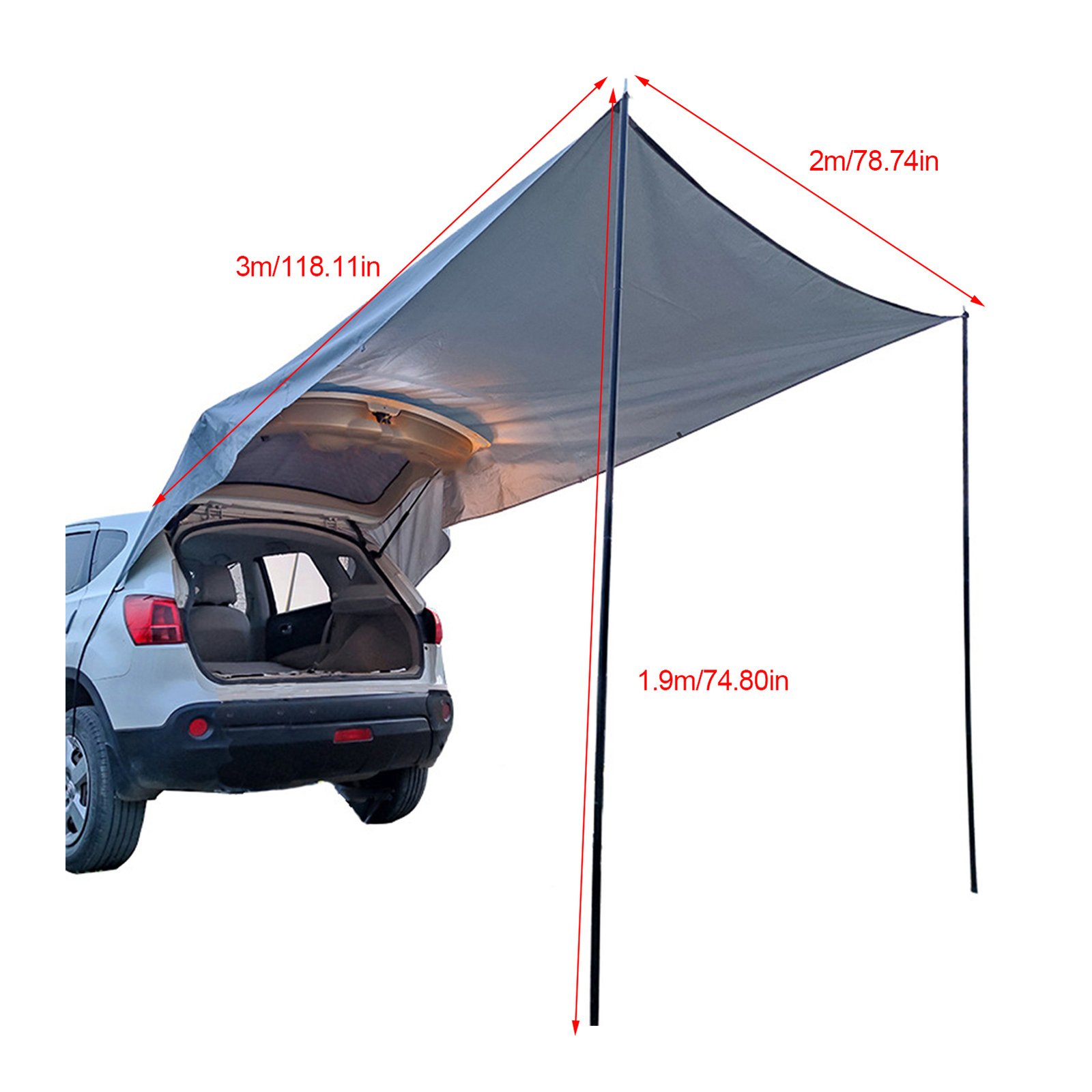 Car Tail Car Side Trunk Canopy Camping Camping Tent - Eazy Drops