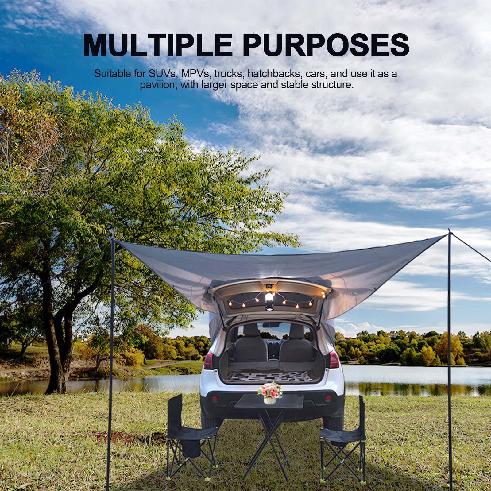 Car Tail Car Side Trunk Canopy Camping Camping Tent - Eazy Drops