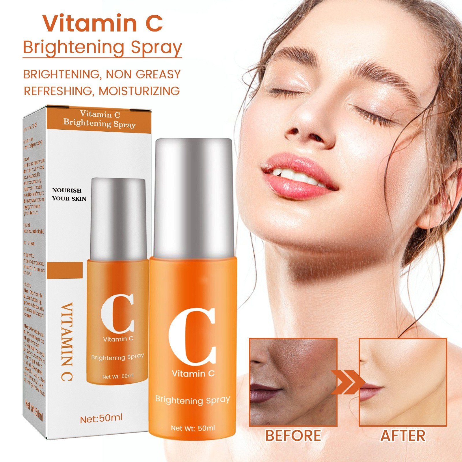 Vitamin C Moisturizing Spray For Moisturizing Skin - Eazy Drops